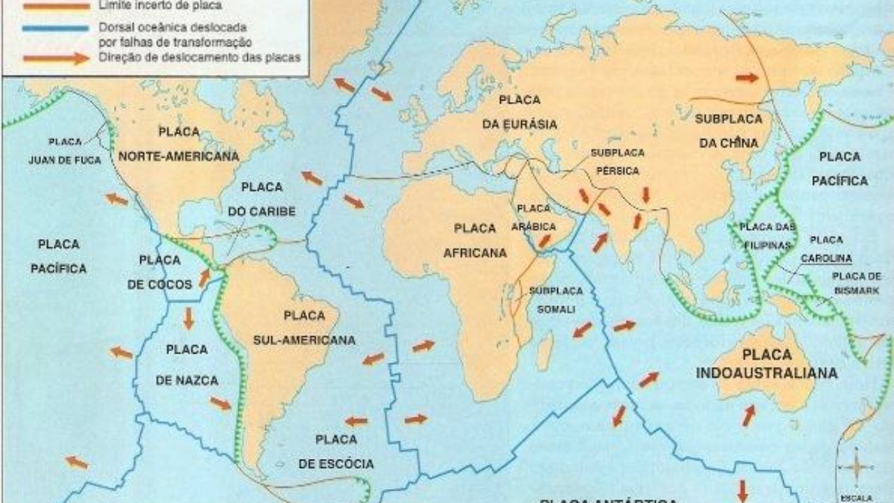 Tipos de Placas Tectônicas e Sua Divisão | Mundo Ecologia
